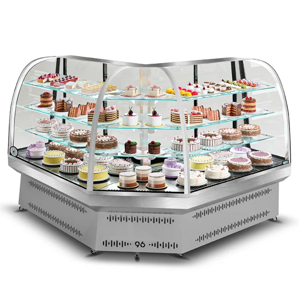 Vitrina Exhibidor Refrigerada Venus En L Para Postres